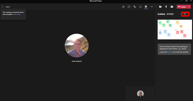 Using FlatFrog Board with Microsoft Teams